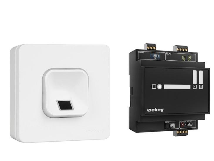 electro-tec | ekey xLine Fingerprintset Aufputz Weiss